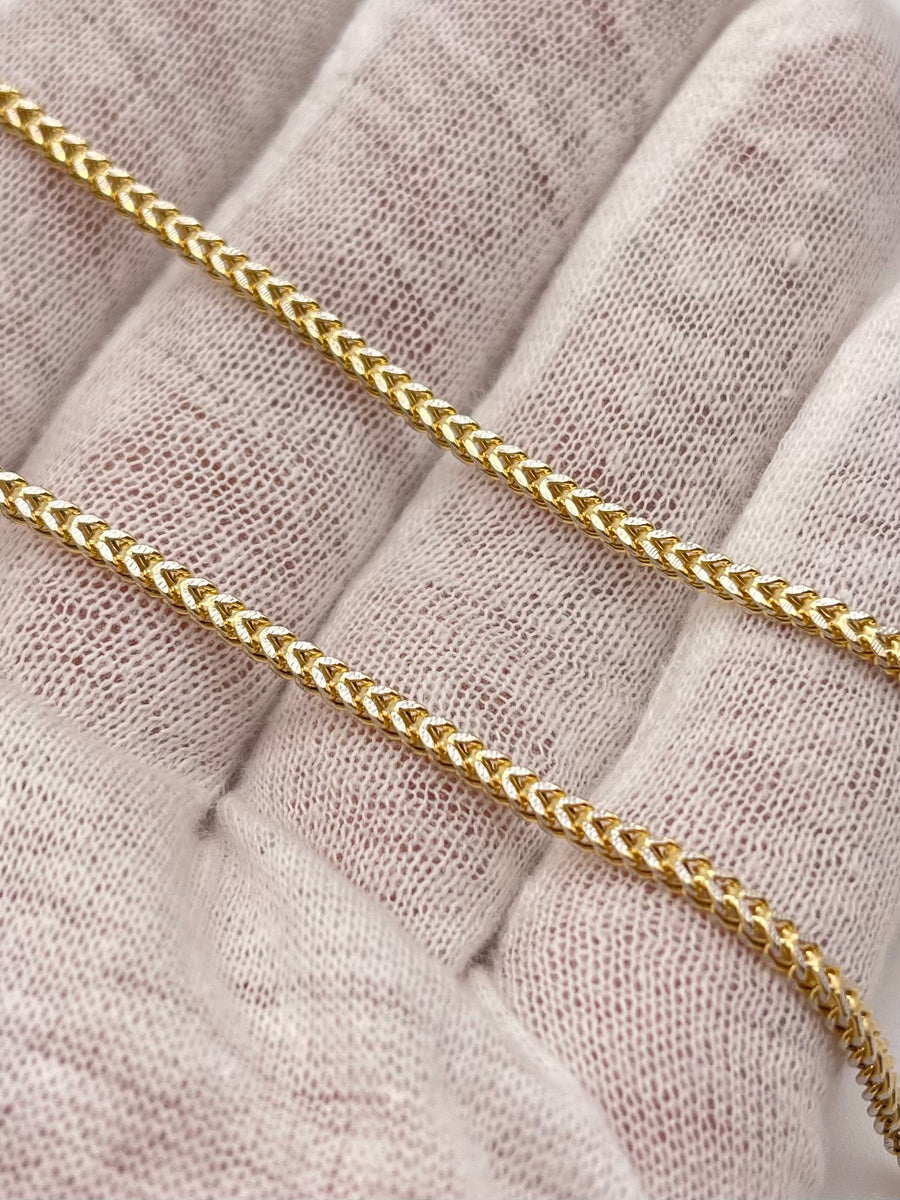 Chaîne Franco 2.5mm Diamond Cut – Bijoux Flawless Gold